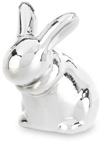 Dekorační figurka králík stříbrný 144592