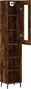 Skříň highboard kouřový dub 34,5 x 34 x 180 cm kompozitní dřevo 3199382