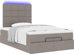 Osmanský rám postele s matrací taupe 120x200cm textil 3314000