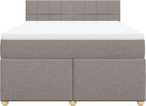 Box spring postel s matrací taupe 140x200 cm textil 3286707