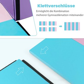 Costway 240 x 120 x 5 cm měkká podložka na gymnastiku skládací