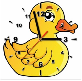 Gario Obraz s hodinami Gumová kačenka Rozměry: 30 x 30 cm