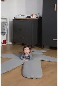 Childhome Hrací deka medvěd Teddy Jersey Grey 150cm