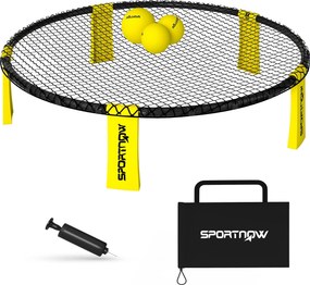 SPORTNOW Roundnet sada s herní sítí, 3 míčky, taška na přenášení a pumpička pro zahradu, pláž, park, vnitřní i venkovní hry | Aosom EU