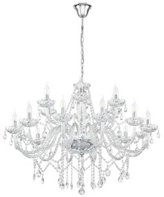 Eglo Chandeliers 39103 BASILANO 1 lustr 18xE14 čirá Křišťálové lustry