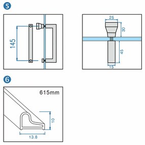 BPS-koupelny Pětiúhelníkový sprchový kout HYD-PK10A 80x80 černá/transparent - bez vaničky