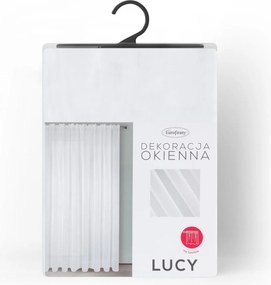 ZÁCLONA NA PÁSCE LUCY 300 CM X 250 CM CM BÍLÁ