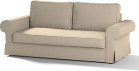 Potah na pohovku IKEA Backabro, 3-místná, rozkládací barva béžová látka pletený vzor