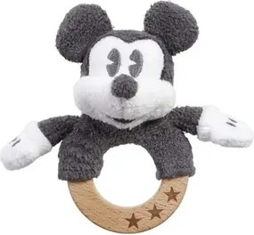 Rainbow Dřevěné/plyšové chrastítko Mickey Mouse / 0+