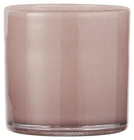 IB LAURSEN Skleněný obal na květináč Venecia Rose 10 cm, růžová barva, sklo