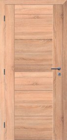 Solodoor Interiérové dveře rámové, 70 L, 750 × 1985 mm, fólie, levé, dub Mystic, plné
