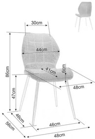 Jídelní židle Stigia, béžová