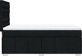 Box spring postel s matrací černá 90x190 cm textil 3291539