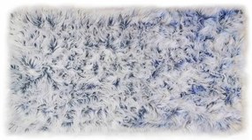 Kusový koberec s vysokým vlasem OMBRE 80 x 140 cm - modrý