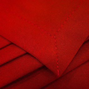 Dekorační krátký závěs s kroužky COLOR 160 barva 12 červená 140x160 cm (cena za 1 kus) MyBestHome