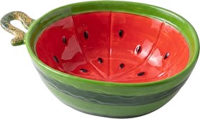 Červená keramická miska ve tvaru melounu Sweet Melon– 16*11*6 cm