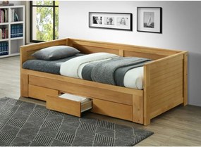 Rozkládací postel 90/180x200, dub, GORETA Kondela 0000240360