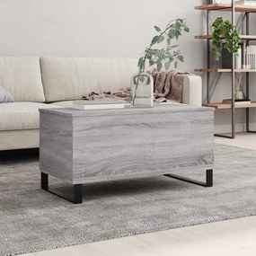 Konferenční Stolek Šedý Sonoma 90X44,5X45 Cm Kompozitní Dřevo - Kouřový dub