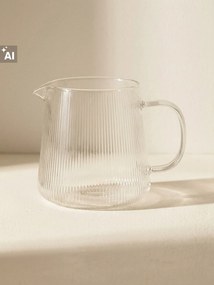Sinsay - Rýhovaný džbán s uchem - clear