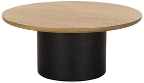 OnaDnes -20% Dubový kulatý konferenční stolek Cioata Veneto 80 x 35 cm