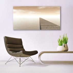 akrylový obraz Moře Molo Architektura 120x60 cm