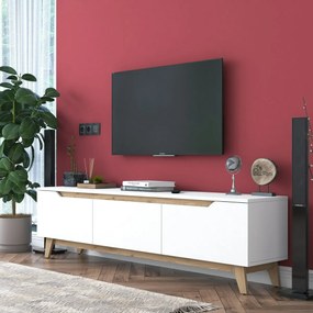 Televizní stolek Dite White and Walnut