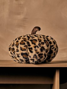 Sinsay - Dekorativní polštář ve tvaru dýně s leopardím vzorem - hnědá