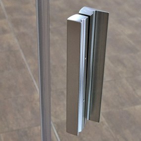 Roth TOWER LINE TCN1 Jednokřídlé sprchové dveře pro instalaci do niky 80 cm Profil: Matný elox, Sklo: Hladké čiré