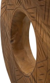 Dřevěná dekorace Dorat 58 cm hnědá