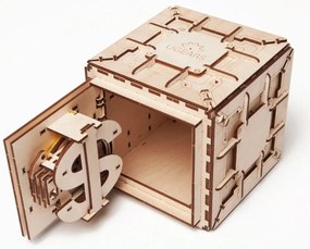 Ugears 3D dřevěné mechanické puzzle Trezor