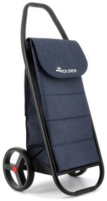 Rolser Com Tweed Polar Black Tube taška na kolečkách, modrá