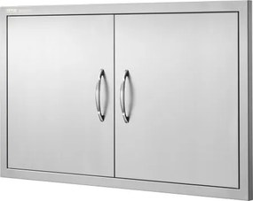 BBQ přístupová dvířka, 915 × 533 mm dvojitá venkovní kuchyňská dvířka