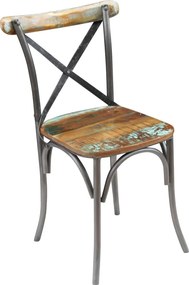 vidaXL Jídelní židle 4 ks masivní recyklované dřevo [274395]
