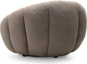 Designové otočné křeslo Venezia bouclé cappuccino