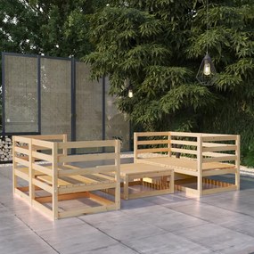 vidaXL 5dílná zahradní sedací souprava masivní borové dřevo