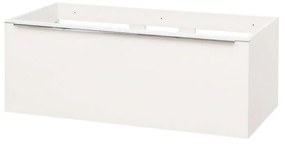 Mereo, Mailo, koupelnová skříňka 101 cm, bíla, chrom madlo CN517S