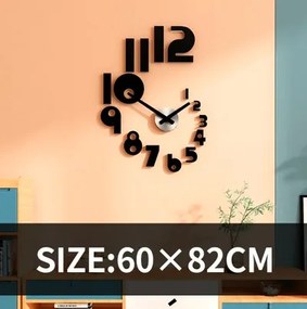 Nástěnné 3D hodiny - motiv spirála Rozměr: 60x82 cm