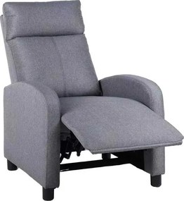 LuxuryForm DESIGN Televizní křeslo RUFO s polohováním - šedé