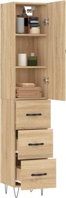 Skříň highboard dub sonoma 34,5 x 34 x 180 cm kompozitní dřevo 3198884