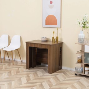 HOMCOM jídelní stůl rozkládací stůl rozkládací kuchyňský stůl jídelní stůl do obývacího pokoje jídelna moderní design hnědá 180 x 85 x 75cm | Aosom