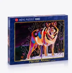 HEYE Puzzle Noční vlk / 1000 dílků / 70 x 50 cm