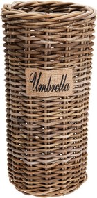 Proutěný stojan na deštníky UMBRELLA, koš