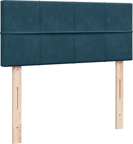 Box spring postel s matrací modrá 120 x 190 cm samet 3287690