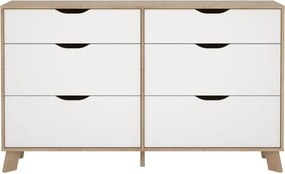 FALCO Komoda Iker 711 jackson hickory/bílá