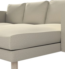 Potah na pohovku IKEA Norsborg 3-místná se šezlongem barva béžová látka pletený vzor