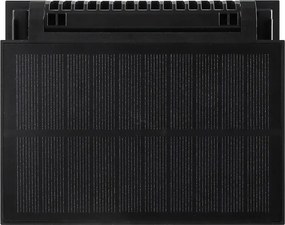 Exteriérové ​​solární nástěnné LED svítidlo Fuji, 1x LED 8w, černá, pohybový senzor