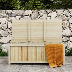 Outsunny Zahradní úložný box z dřeva s hydraulickými vzpěrami - 172L - 120L x 55W x 45H cm