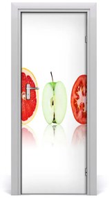 Fototapeta na dveře samolepící ovoce a zelenína 95x205 cm