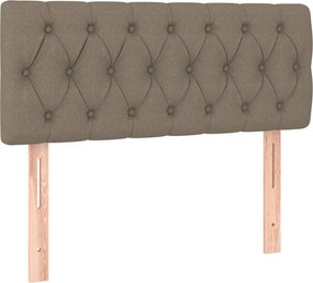 Box spring postel s matrací taupe 90x200 cm textil 3140269