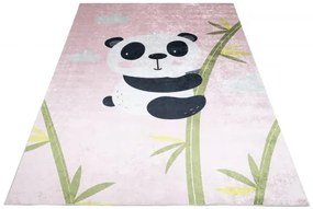 Dětský kusový koberec vhodný k praní BAMBINO 40690 Medvídek Koala růžový Rozměr: 160x230 cm